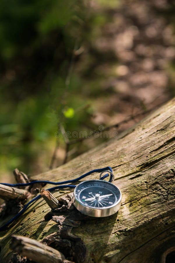 Compass on a map stock image. Image of equipment, discovery - 55995797