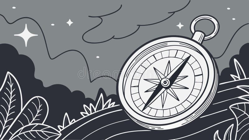 Compass, Gears, Chains Abstract Industrial Design, Vector Design ...