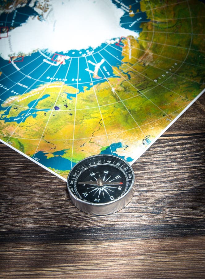 Compass stock photo. Image of trip, atlas, adventure - 64973382
