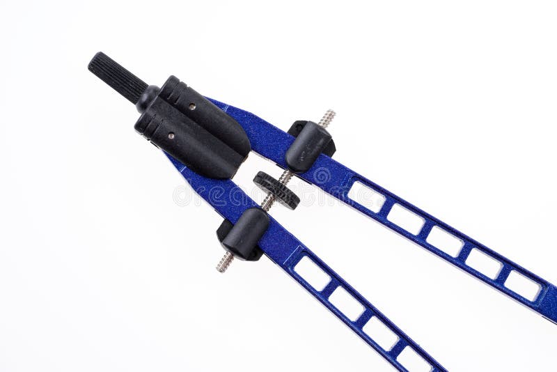 Compass is a Geometric Tool for Drawing Circles. Isolated on White ...