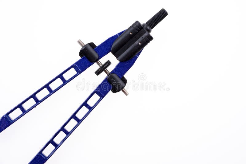 Compass is a Geometric Tool for Drawing Circles. Isolated on White ...