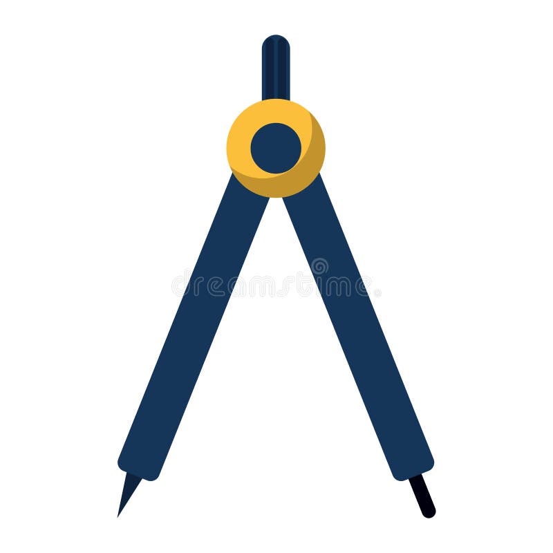 Compass Geometric Utensil Cartoon Stock Vector - Illustration of ...