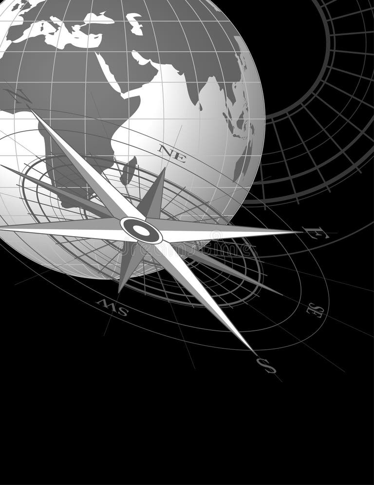 Compass Globe Abstract Stock Illustrations – 3,224 Compass Globe ...