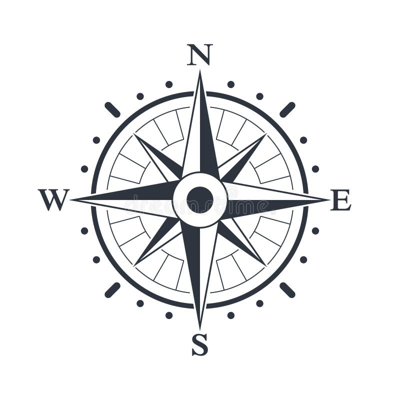 Compass Graphic Icon Template Stock Vector - Illustration of travel ...