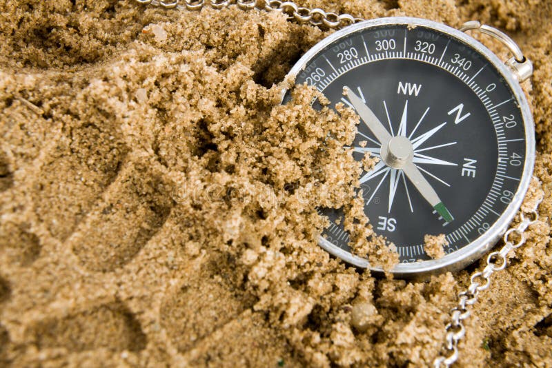 Compass on a ground stock photo. Image of compass, magnet - 27725628