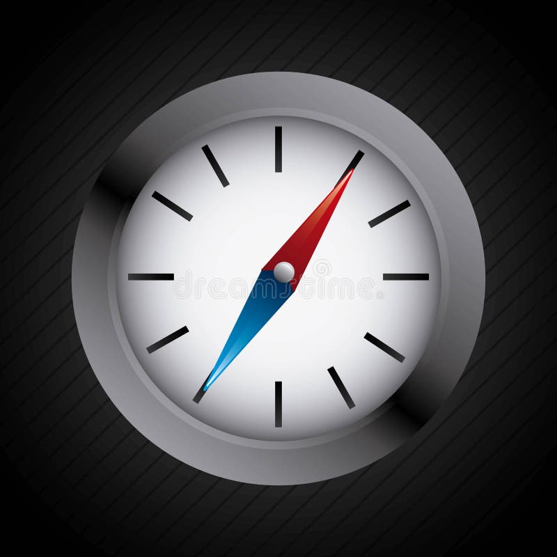 Compass guide device icon stock vector. Illustration of magnetic - 94520899