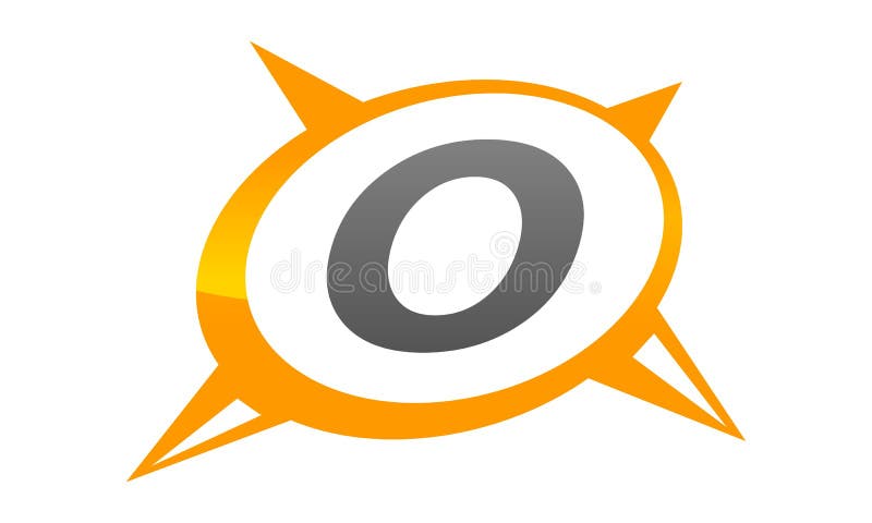 Compass Guide Solution Letter O Stock Vector - Illustration of ...