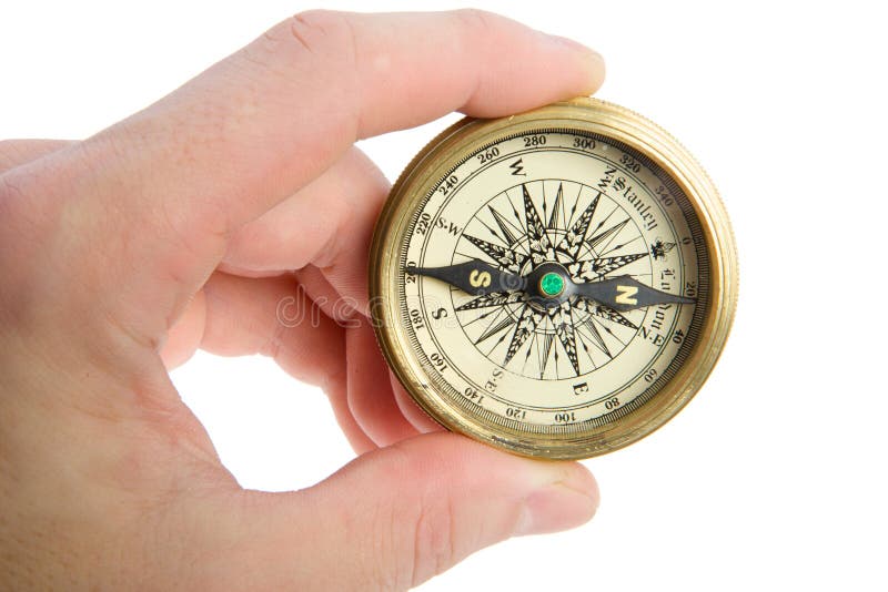 Compass in Hand stock photo. Image of direction, abstract - 7736