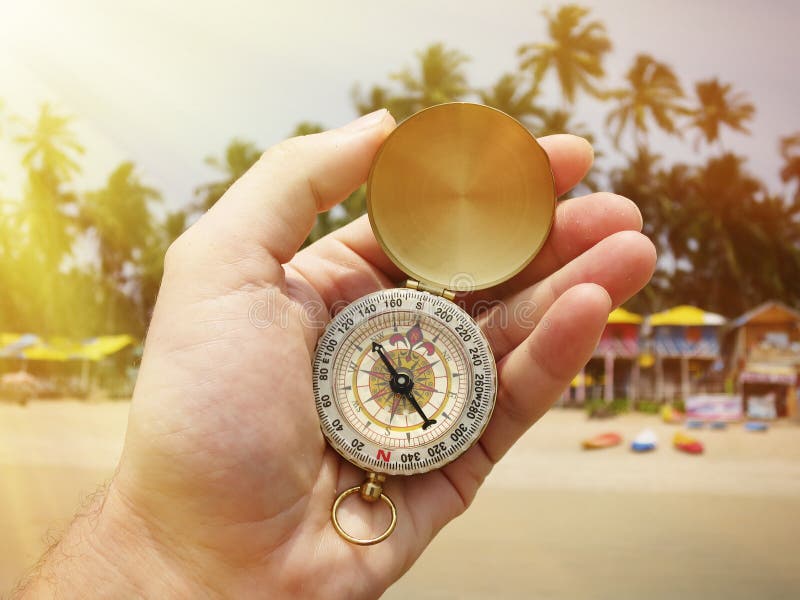 Compass and Old Map India stock photo. Image of history - 25551854