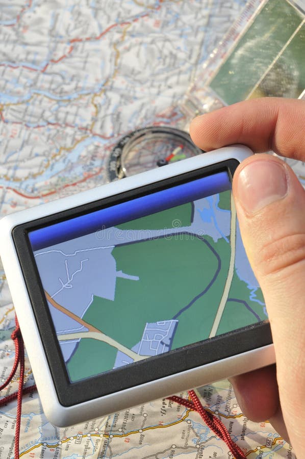 GPS Hand stock photo. Image of city, auto, route, navigator - 20677184