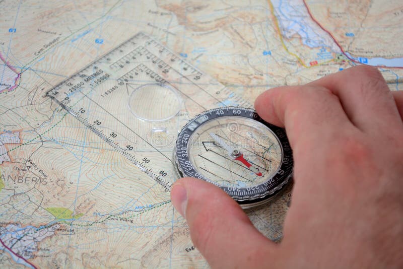Compass in hand stock photo. Image of lost, walking, hand - 31754218