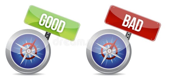Compass Helping You To Make the Right Decision Stock Illustration ...