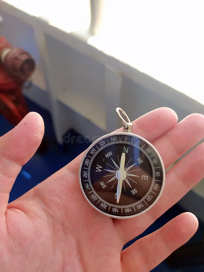 Compass Helps Find Your Route Stock Photo - Image of guidance ...