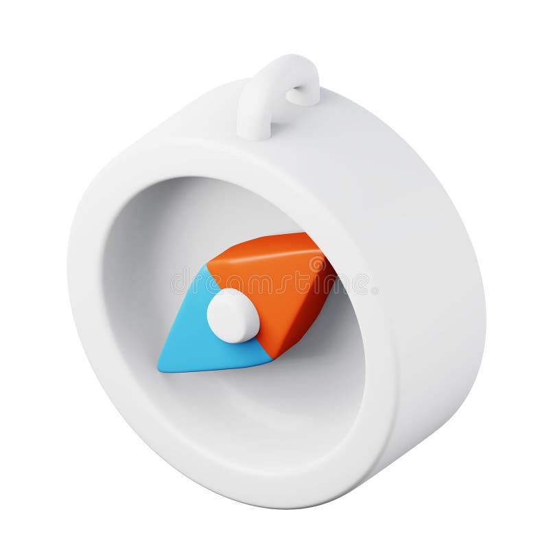 Compass High Quality 3D Render Illustration. Navigation Concept Icon ...
