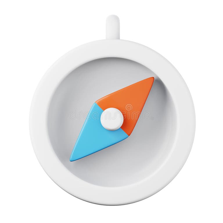 Compass High Quality 3D Render Illustration. Navigation Concept Icon ...