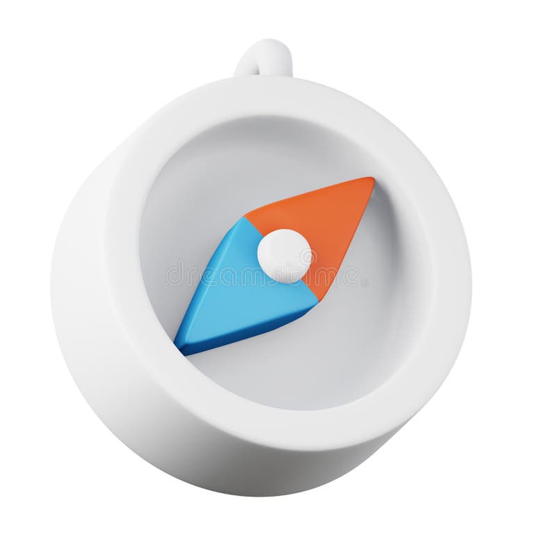 Compass High Quality 3D Render Illustration. Navigation Concept Icon ...