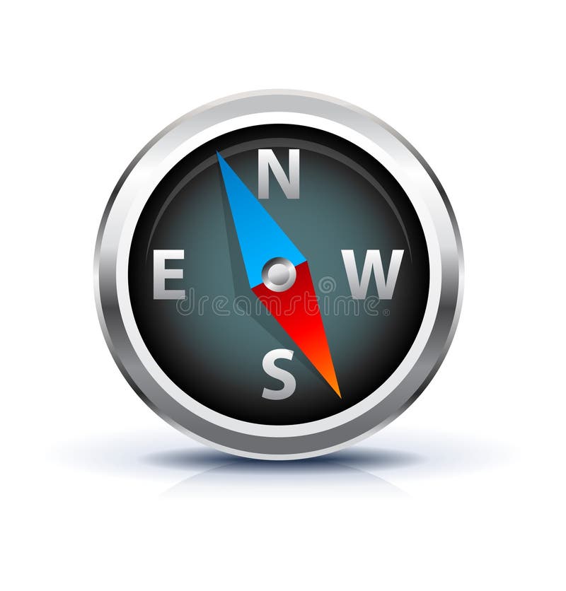 Compass icon stock vector. Illustration of exploration - 19041608