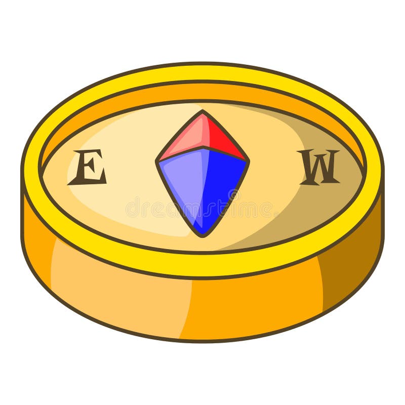 Gold Compass Icon Cartoon Style Stock Illustrations – 141 Gold Compass ...
