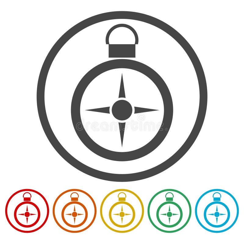 Compass icon vector stock vector. Illustration of design - 91662698
