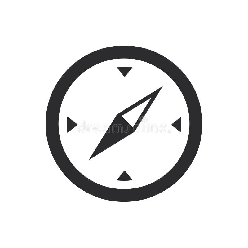 Compass Icon. Equipment Symbol Stock Illustration - Illustration of ...