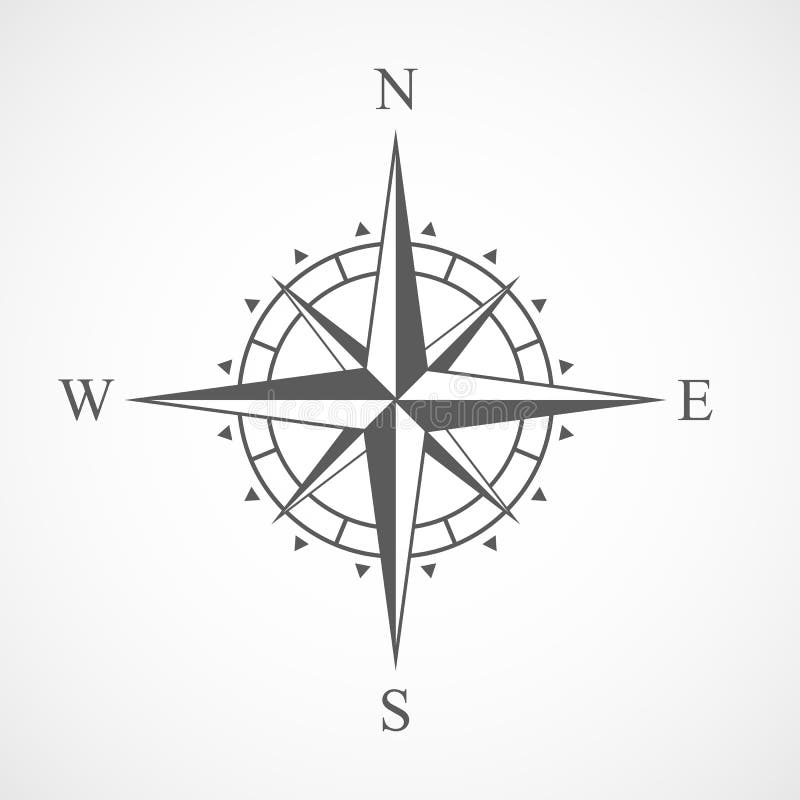 Compass icon - vector stock illustration. Illustration of exploration ...
