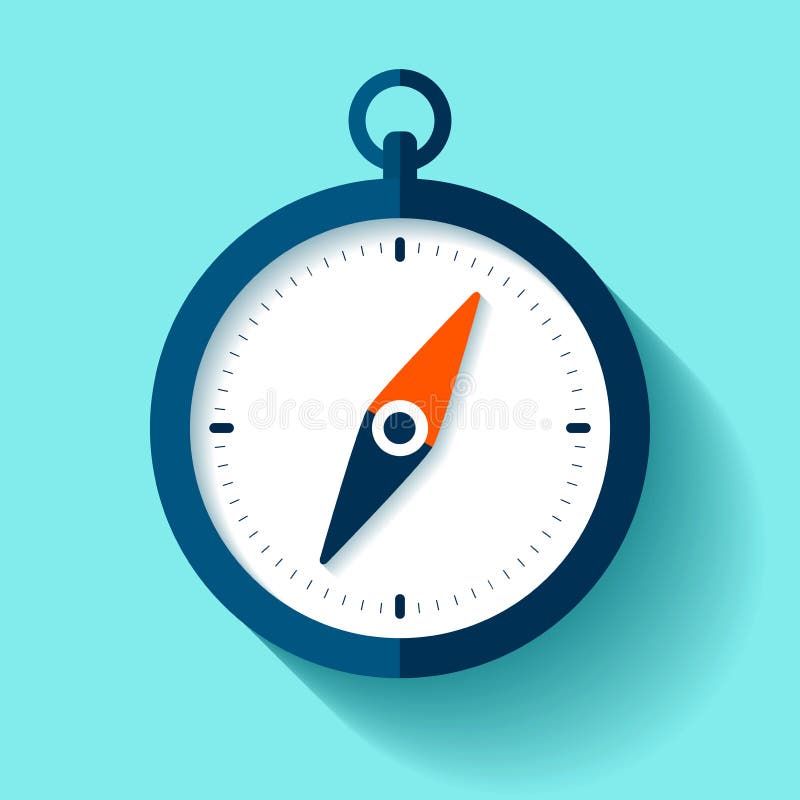 Compass Flat Style Stock Illustrations – 10,669 Compass Flat Style ...