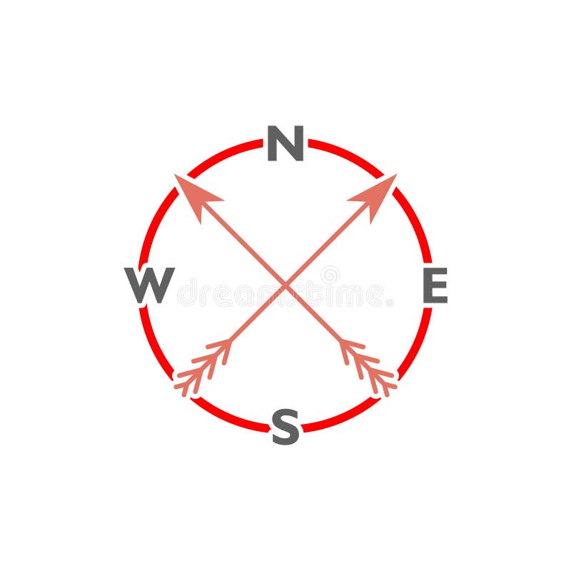 Compass icon vector stock vector. Illustration of design - 91662698