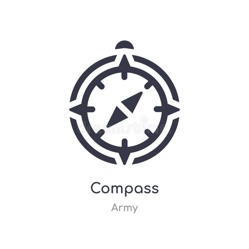 Compass Icon. Isolated Compass Icon Vector Illustration from Army ...