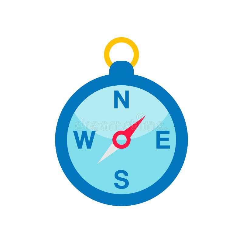 Compass Icon Vector Sign and Symbol Isolated on White Background ...