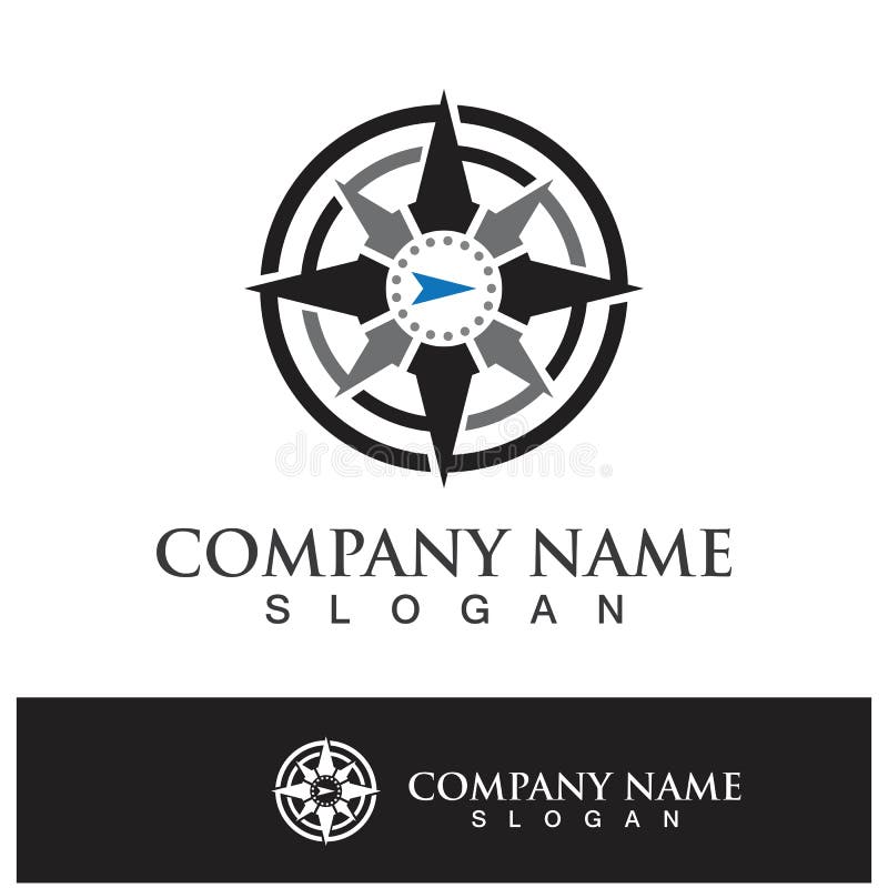 Compass icon logo design stock vector. Illustration of design - 258972198