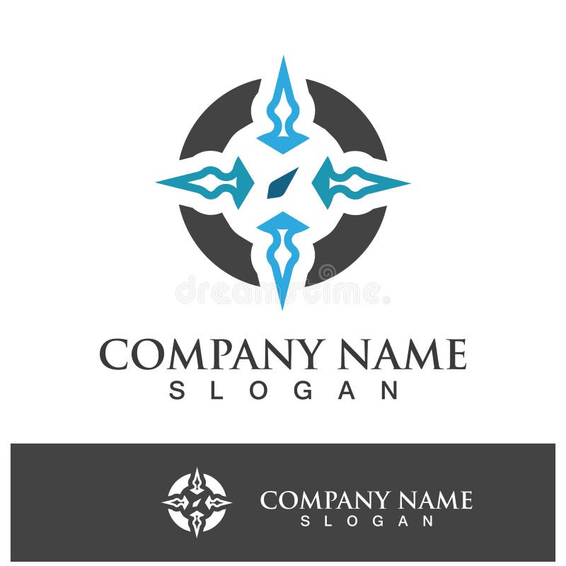 Compass icon logo design stock vector. Illustration of isolated - 258972180