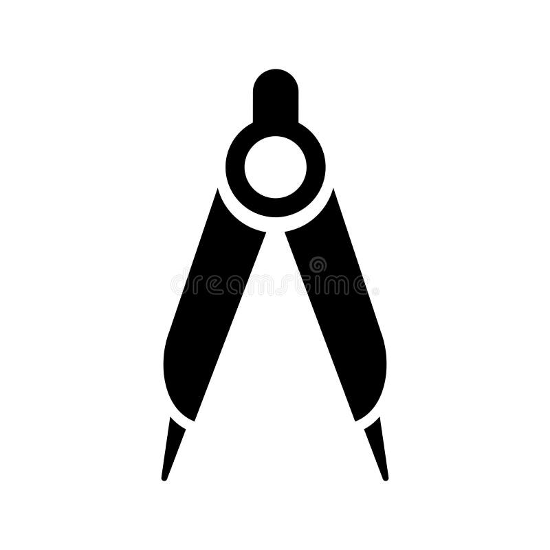 Compass Icon, Math, Geometry Equipment Stock Illustration ...