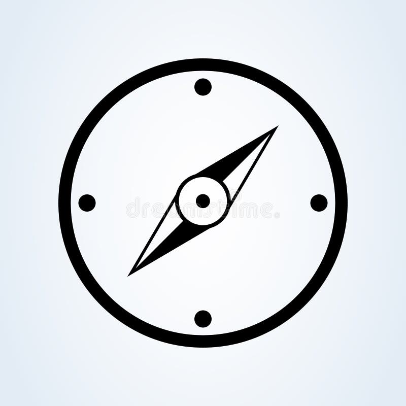 Compass Icon, Navigation Outdoor Symbol Vector Design. Simple ...