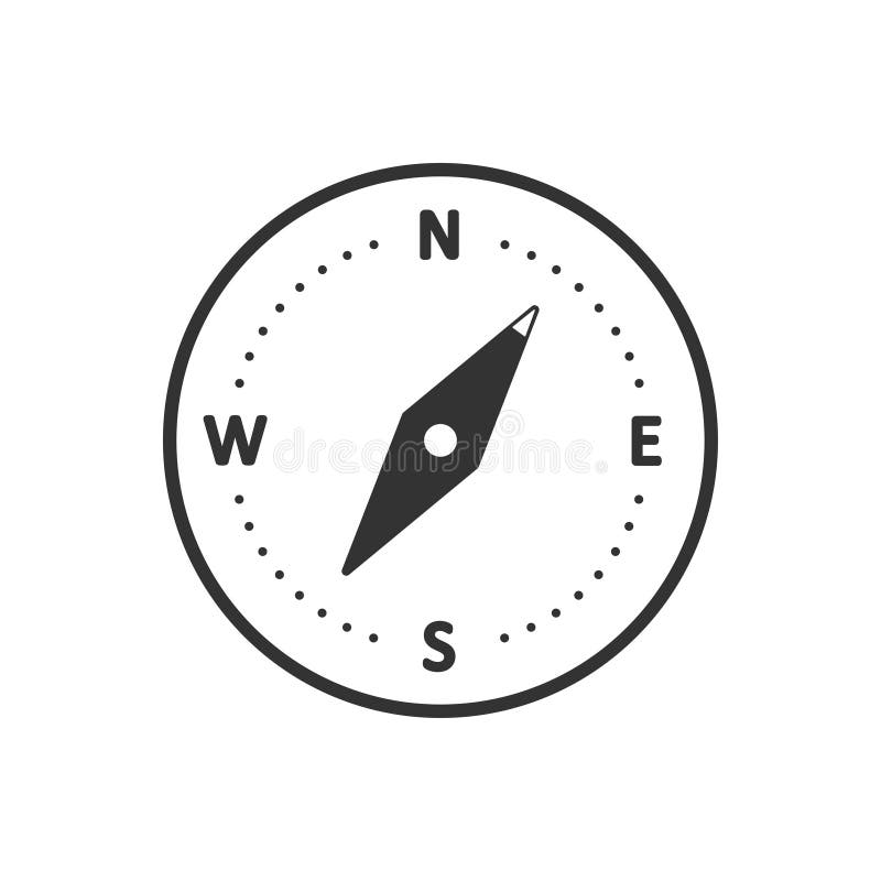 Compass Icon. Navigation Symbol. Sign Travel Map Vector Stock Vector ...