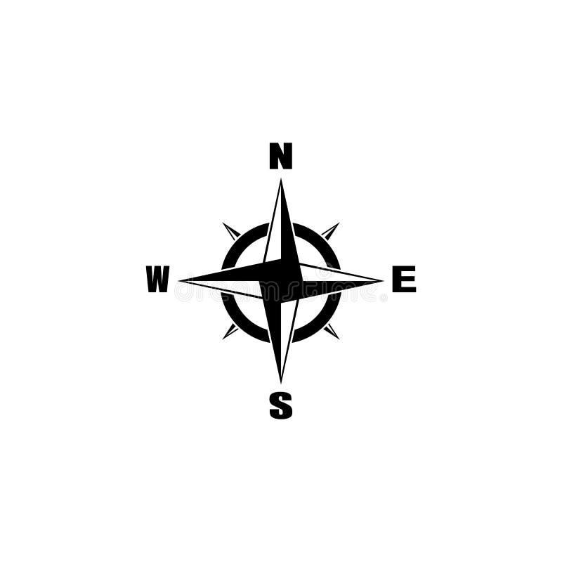 Compass Icon and Symbol Vector Template Stock Illustration ...