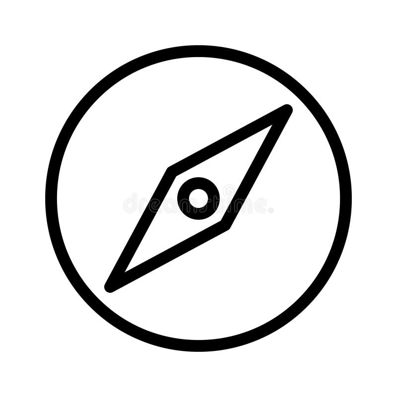 Compass Icon, Travel Icon, Map Illustration. Stock Vector ...