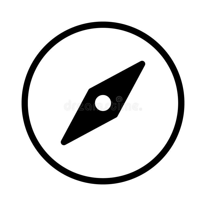 Compass Icon, Travel Icon, Map Illustration. Stock Vector ...