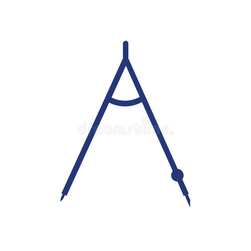 Compass Icon in Flat Style Architecture Symbol, Icon, Vector ...