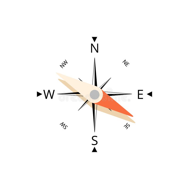 Compass North Cartoon Stock Illustrations – 1,361 Compass North Cartoon ...