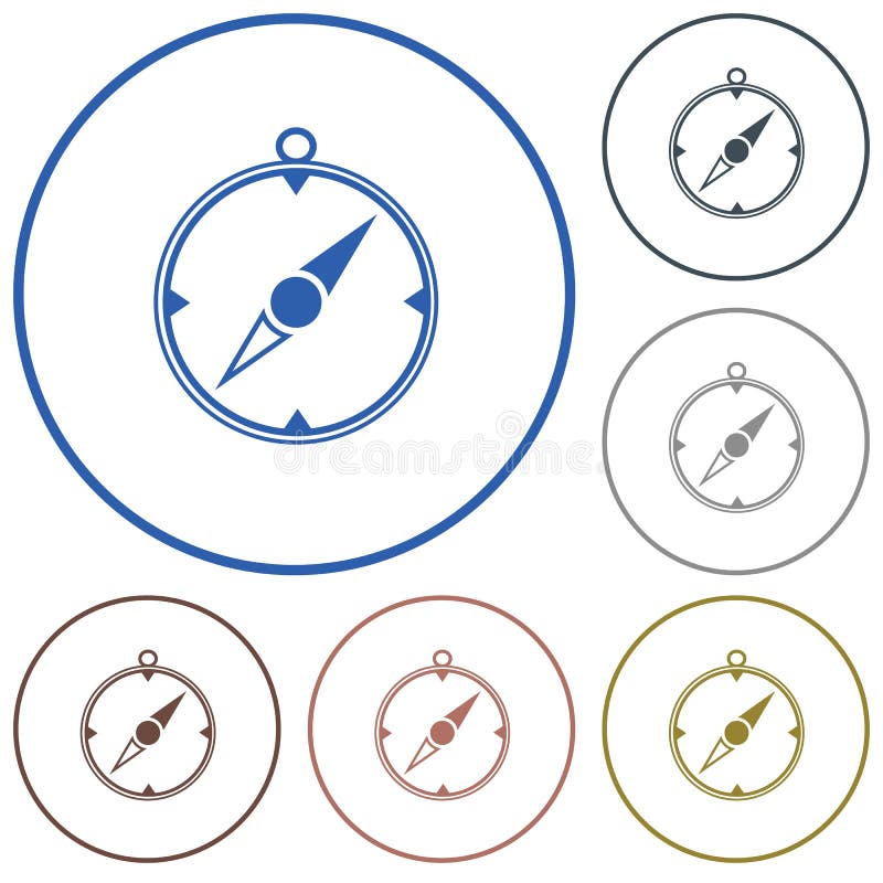 Compass icon stock vector. Illustration of adventure - 96376171