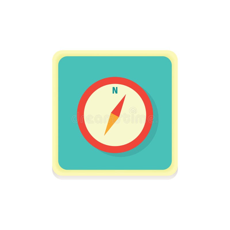 Compass Icon. Vector Illustration Decorative Design Stock Vector ...