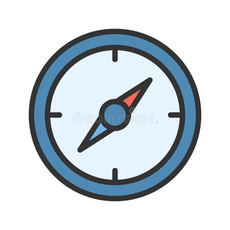 Compass icon vector image. stock vector. Illustration of orientation ...
