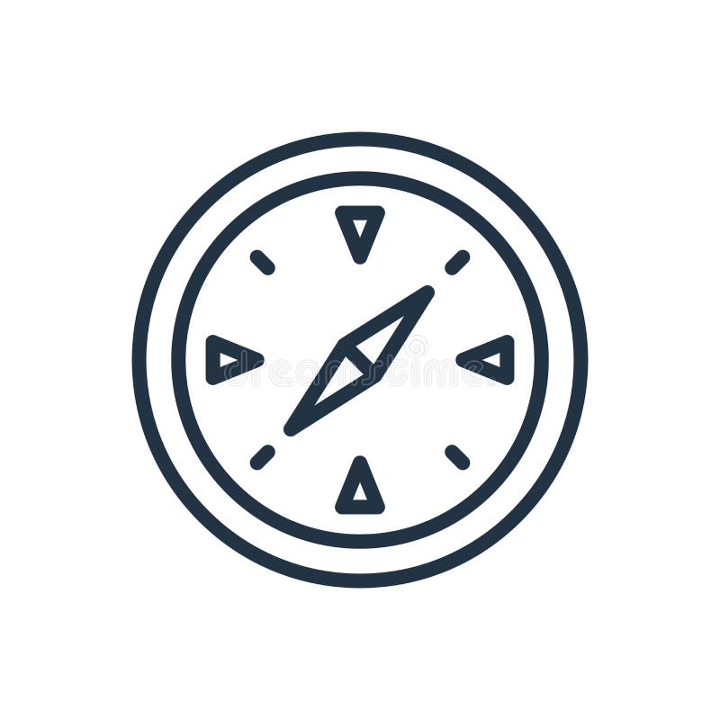 Compass Vector Icon Isolated on Transparent Background, Compass Logo ...