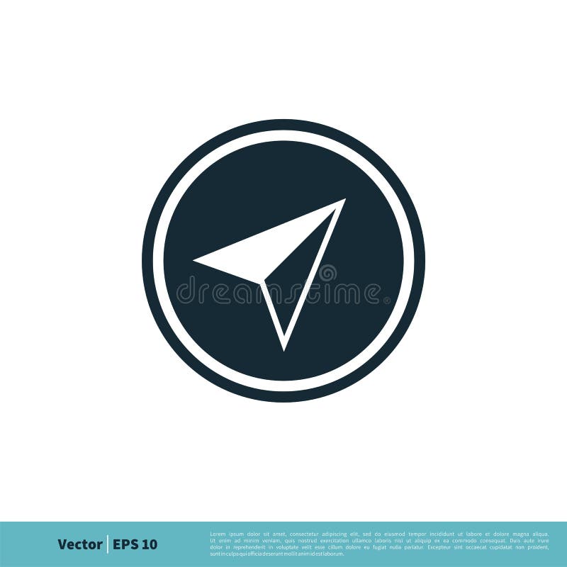 Compass North Point Icon Vector Logo Template Illustration Design ...