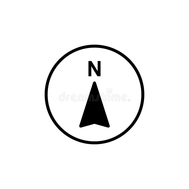 Compass Icon . Navigation Icon Stock Vector - Illustration of icon ...