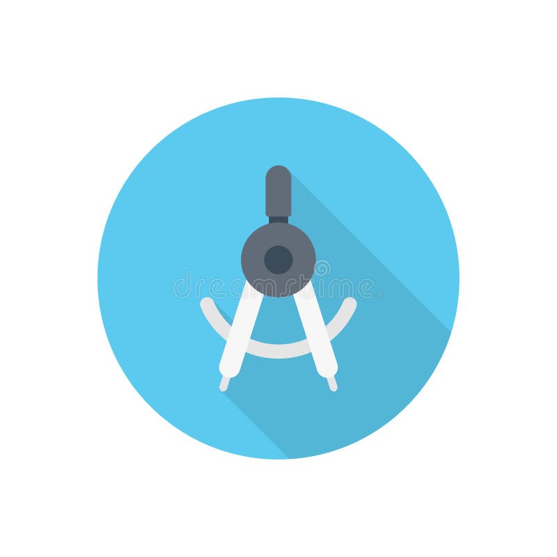 Compass Vector Flat Colour Icon Stock Vector - Illustration of desktop ...