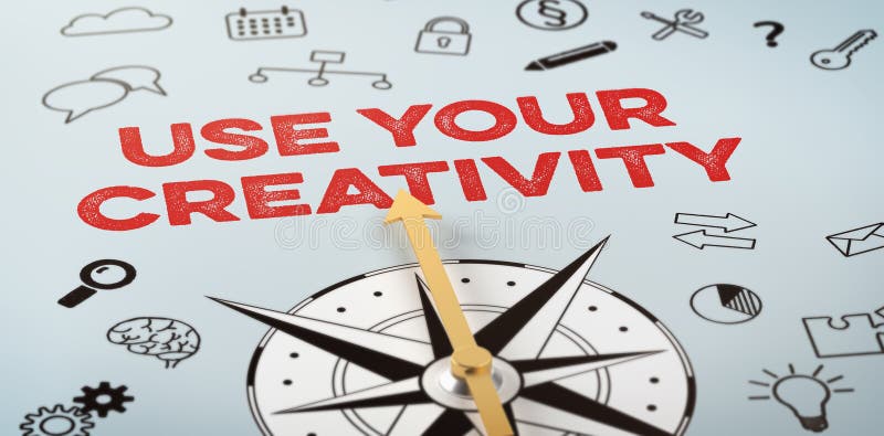 Use your creativity stock illustration. Illustration of creativity ...