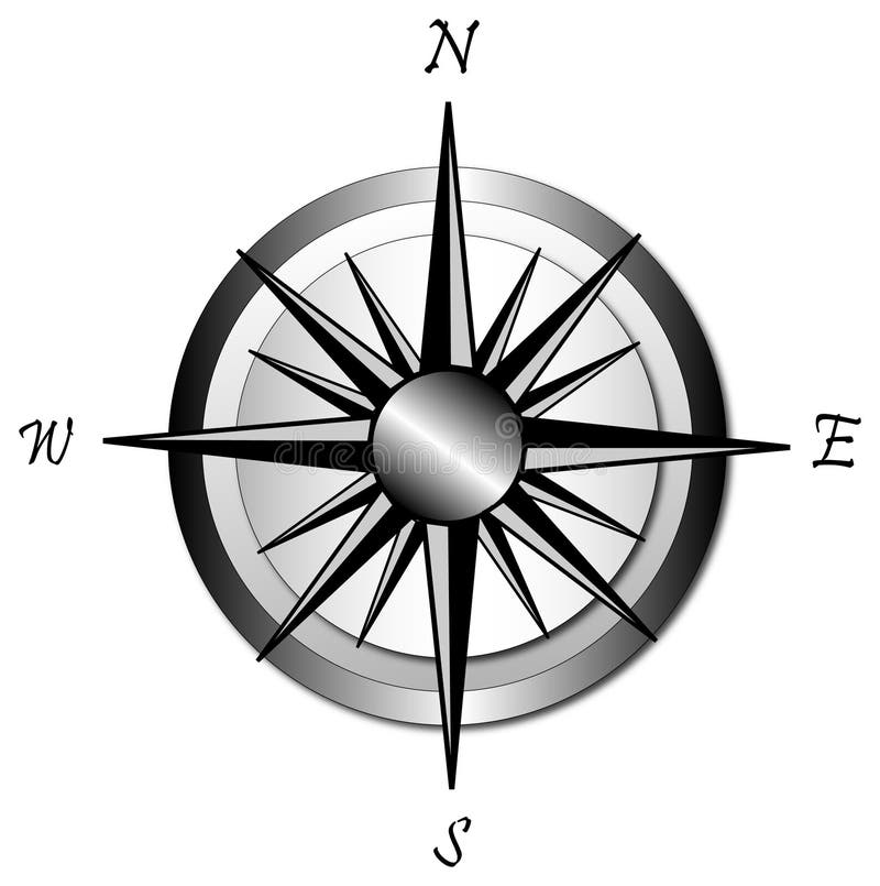 Compass Illustration stock vector. Illustration of adventure - 16498347