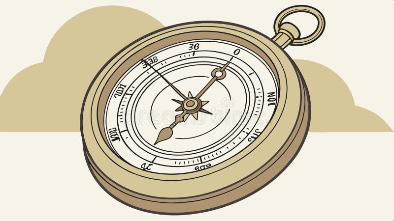 Compass Illustration, Navigation Tool, and Adventure Symbol Vector ...