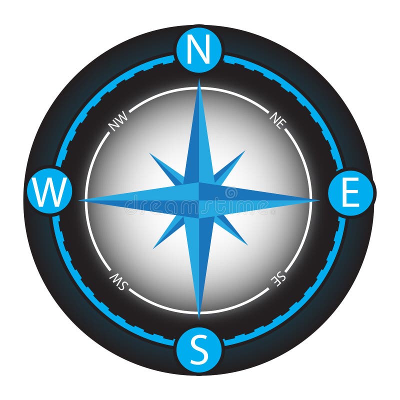 Compass stock vector. Illustration of guidance, guide - 40861324